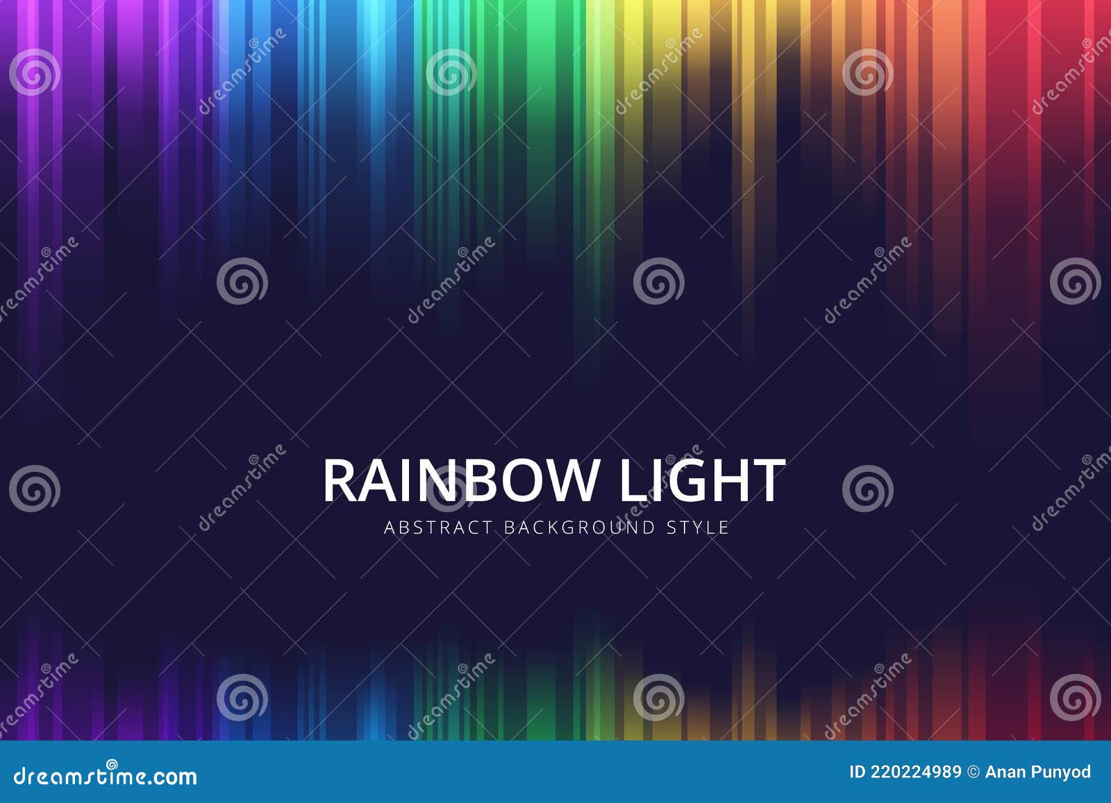 Abstract Vertical Rainbow Motion Light Background Vector Design Stock ...