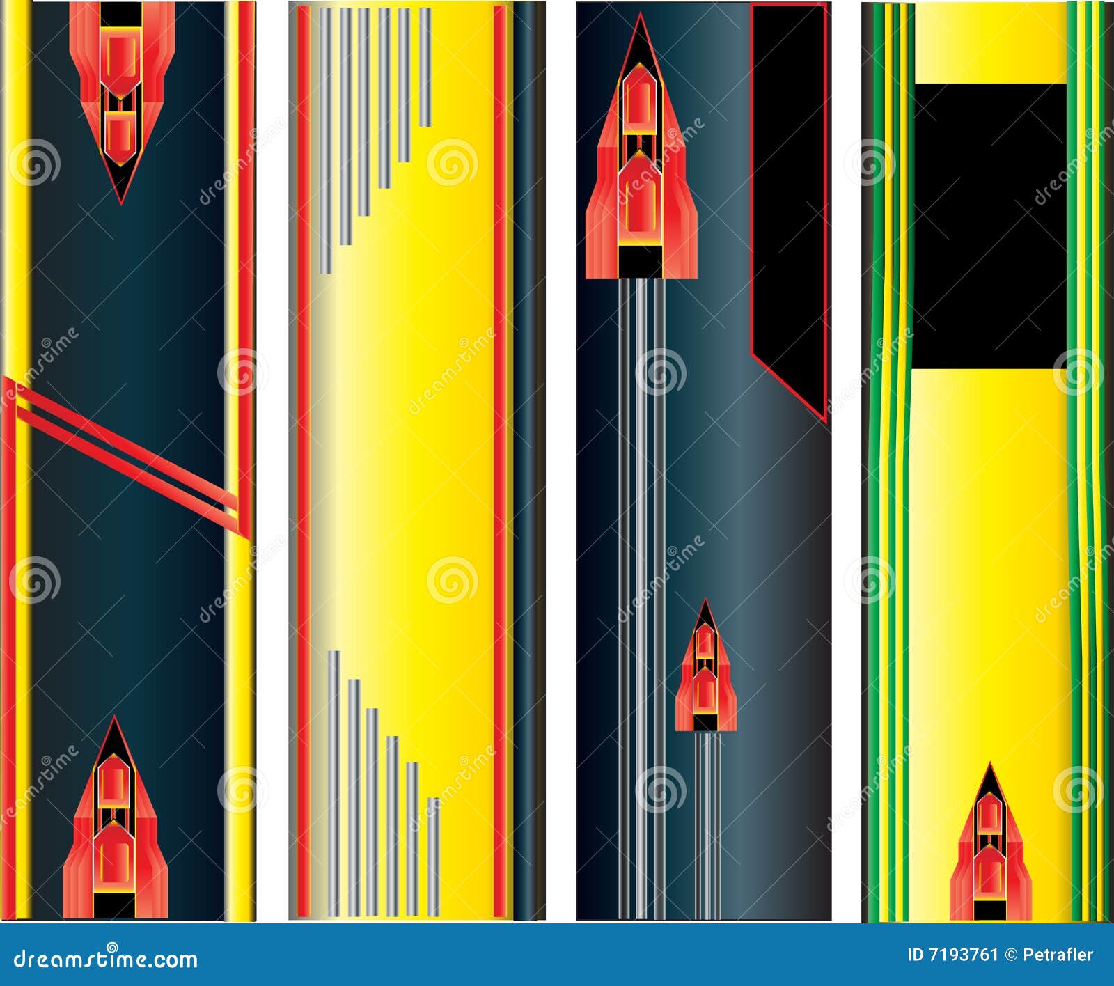 Abstract Vertical Web Banners Stock Vector - Illustration of geometric ...