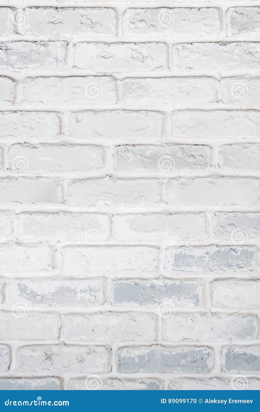 Abstract Vertical White Background of a Brick Wall. Stock Photo - Image ...