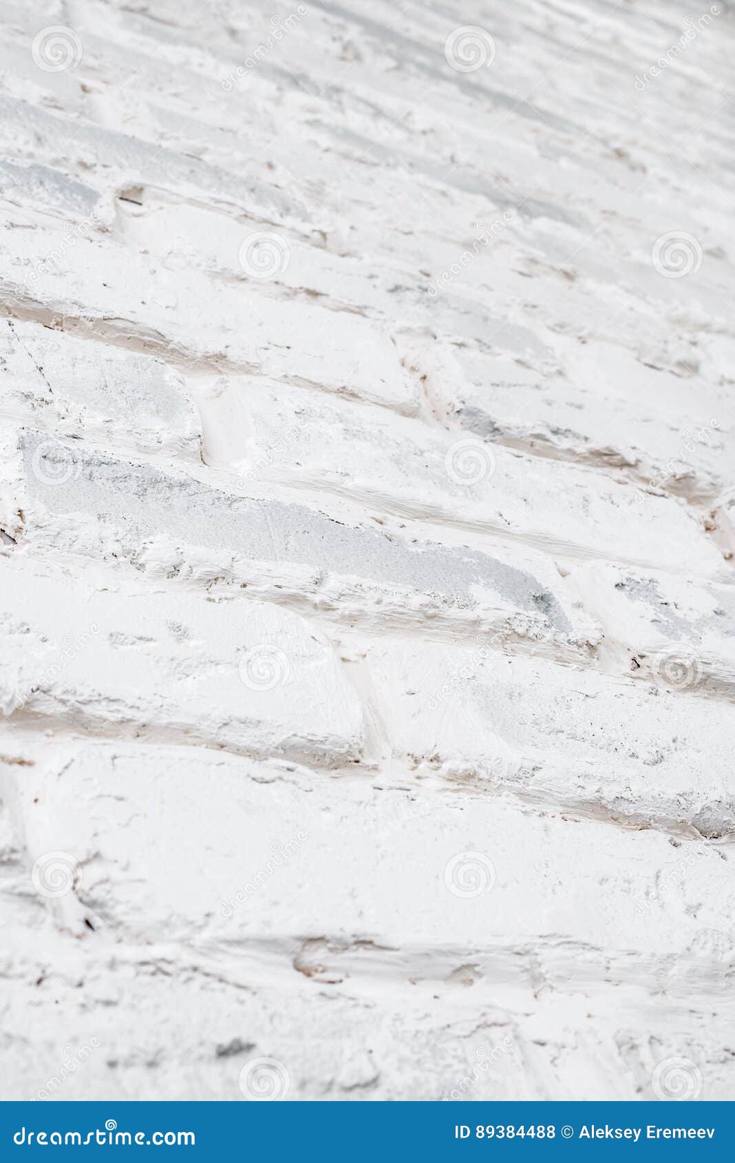 Abstract Vertical White Background of a Brick Wall. Stock Photo - Image ...