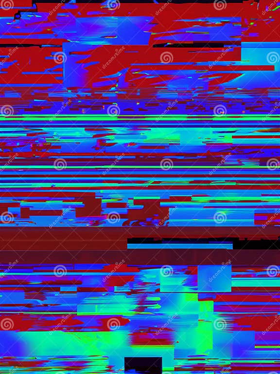 VHS Glitch Texture stock illustration. Illustration of backdrop - 288153093
