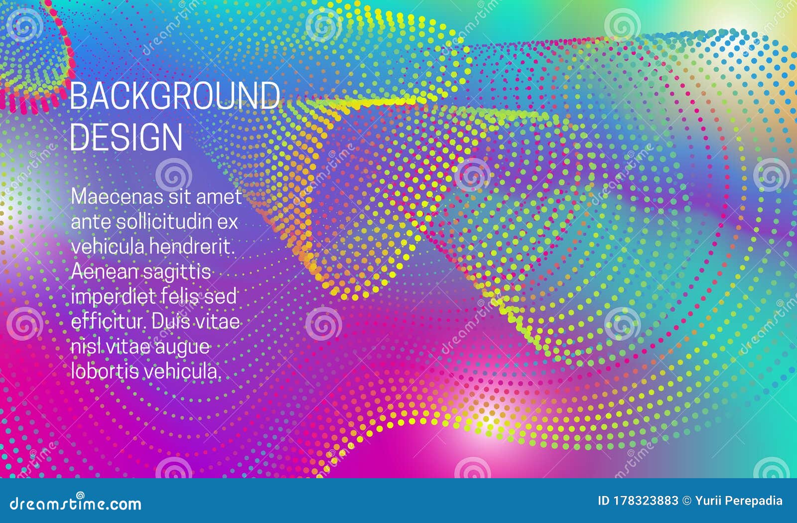 Abstract Vibrant Background with Iridescent Points Dispersion Stock ...