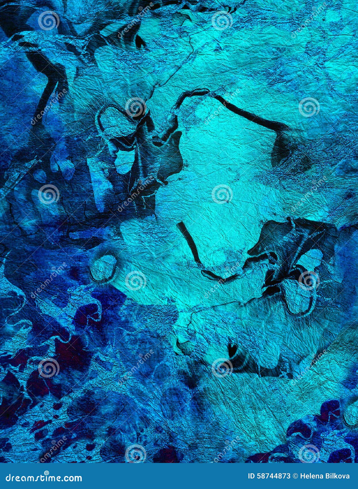 Abstract Vibrant Blue Texture, Background Stock Image - Image of luxury ...