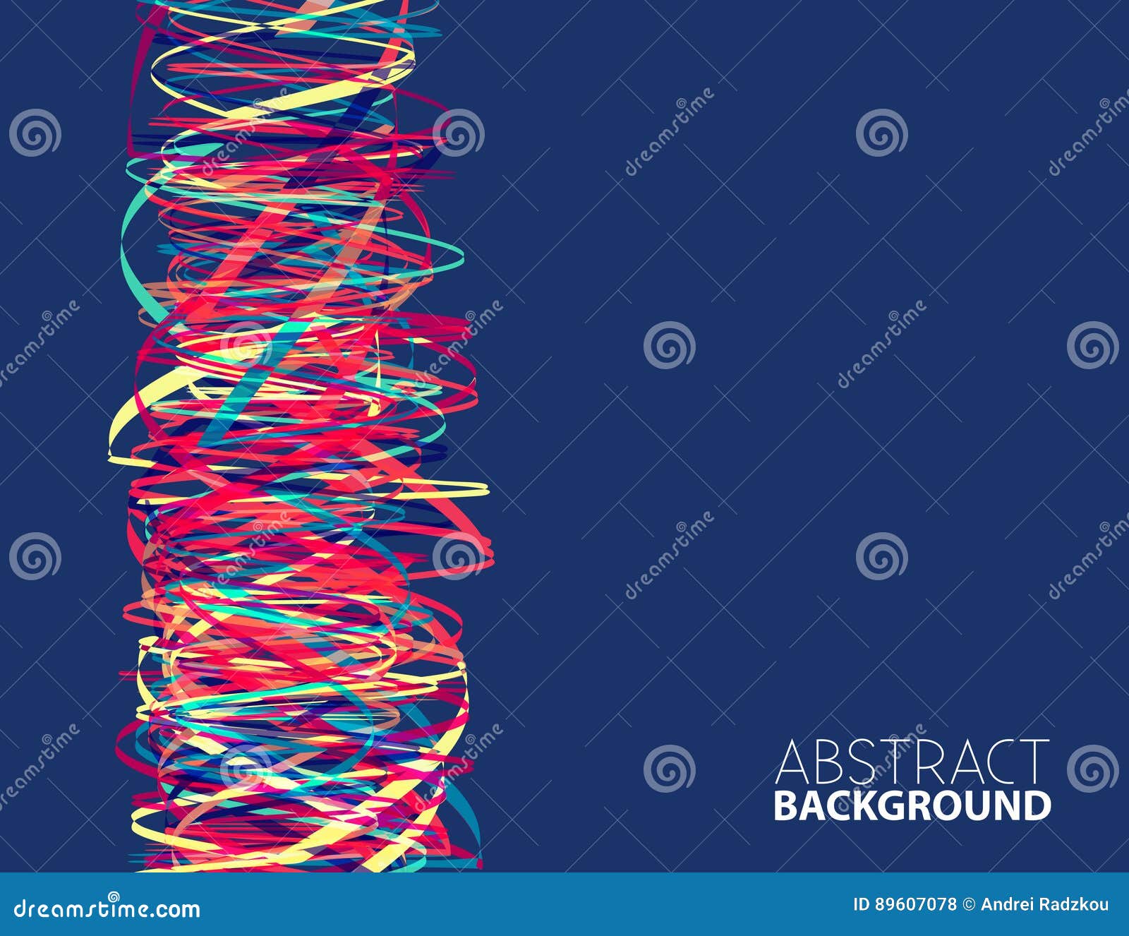 Abstract Vibrant Color Column. Vector Design Stock Vector ...