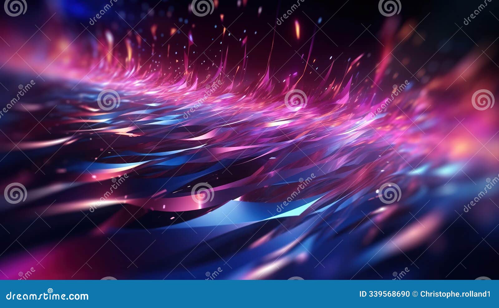 Abstract Vibrant Colored Background - Blue Orange and Violet Tones ...