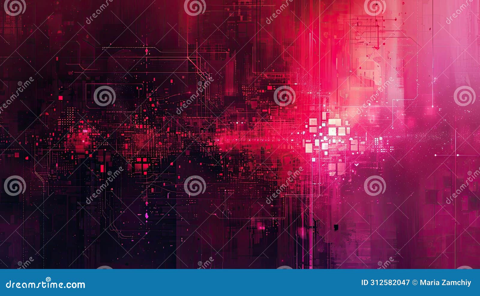 Abstract Vibrant Colors Neon Background, Glowing Lines and Waves ...