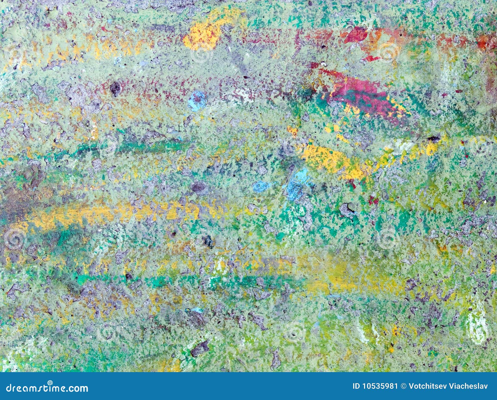 Abstract Vibrant Colors Painted Wall Surface Stock Image - Image of ...