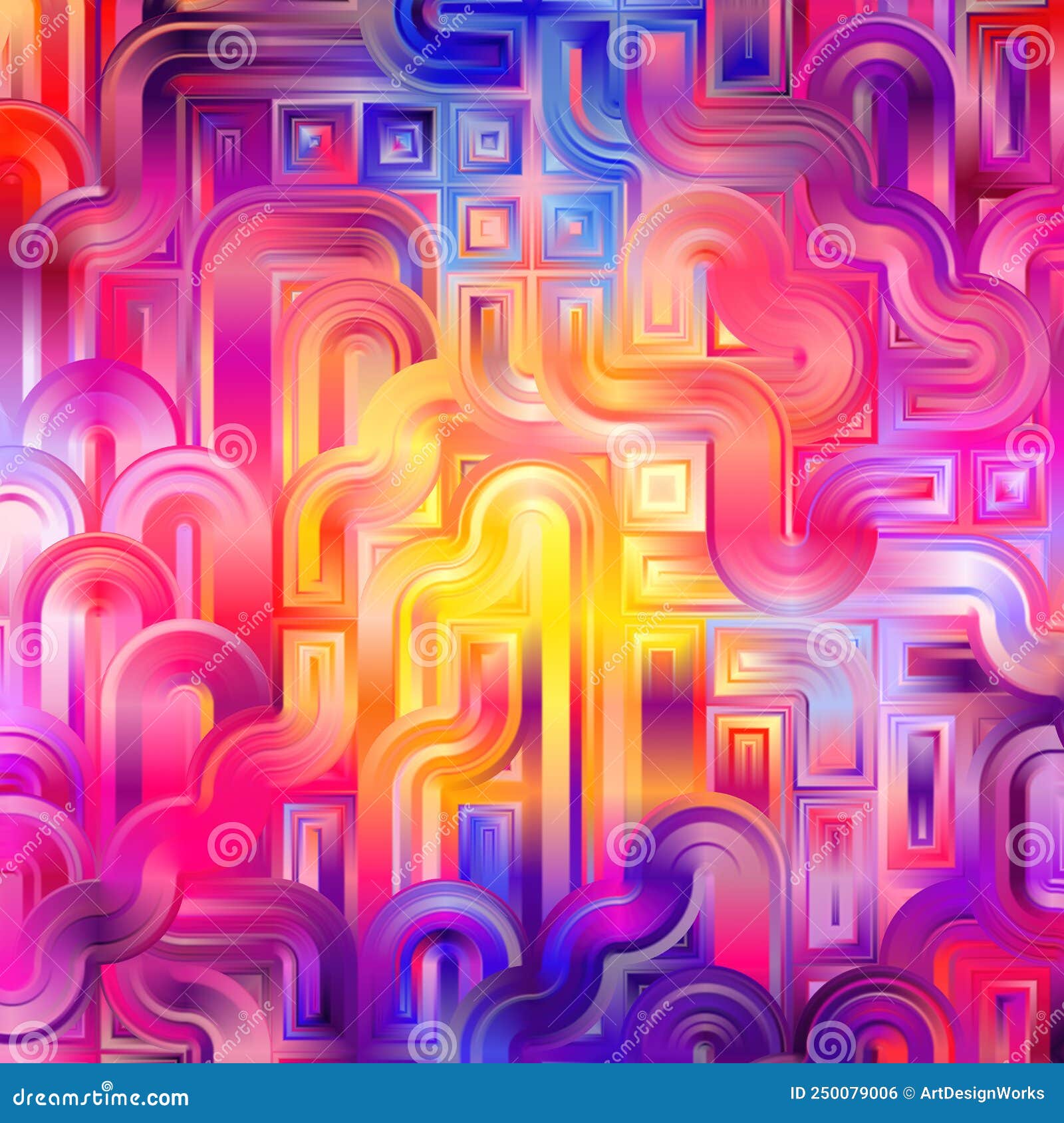 Abstract Vibrant Colors Pattern Background Design Stock Illustration ...