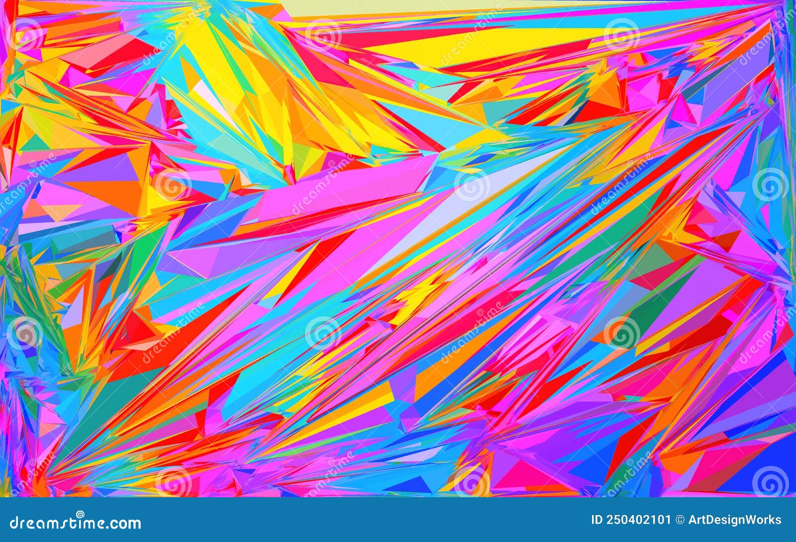 Abstract Vibrant Colors Pattern Background Design Stock Illustration ...