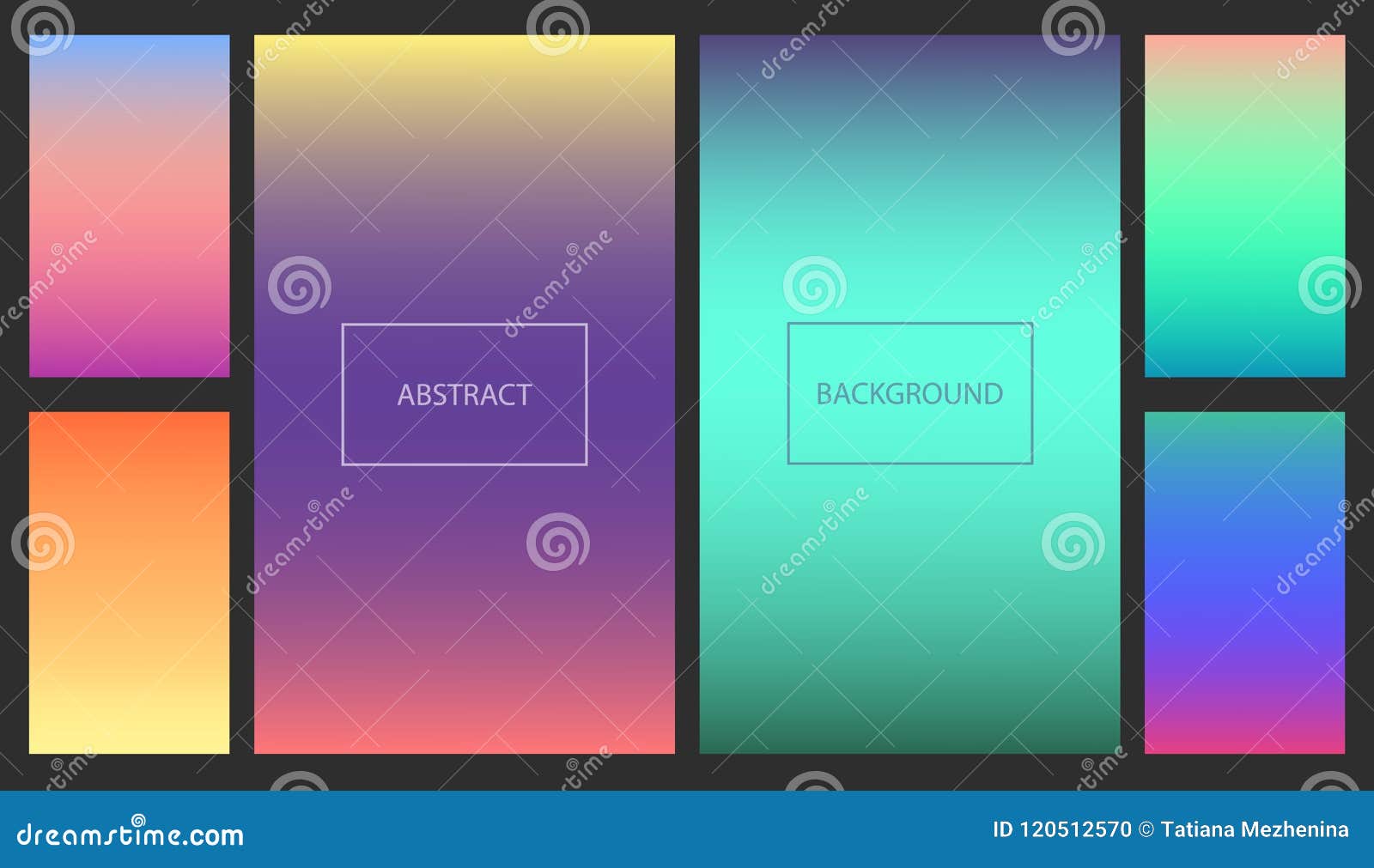Abstract Vibrant Gradients for Ui Background Stock Vector ...