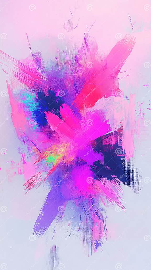 Abstract Vibrant Splash of Colors Creating a Dynamic and Energetic ...