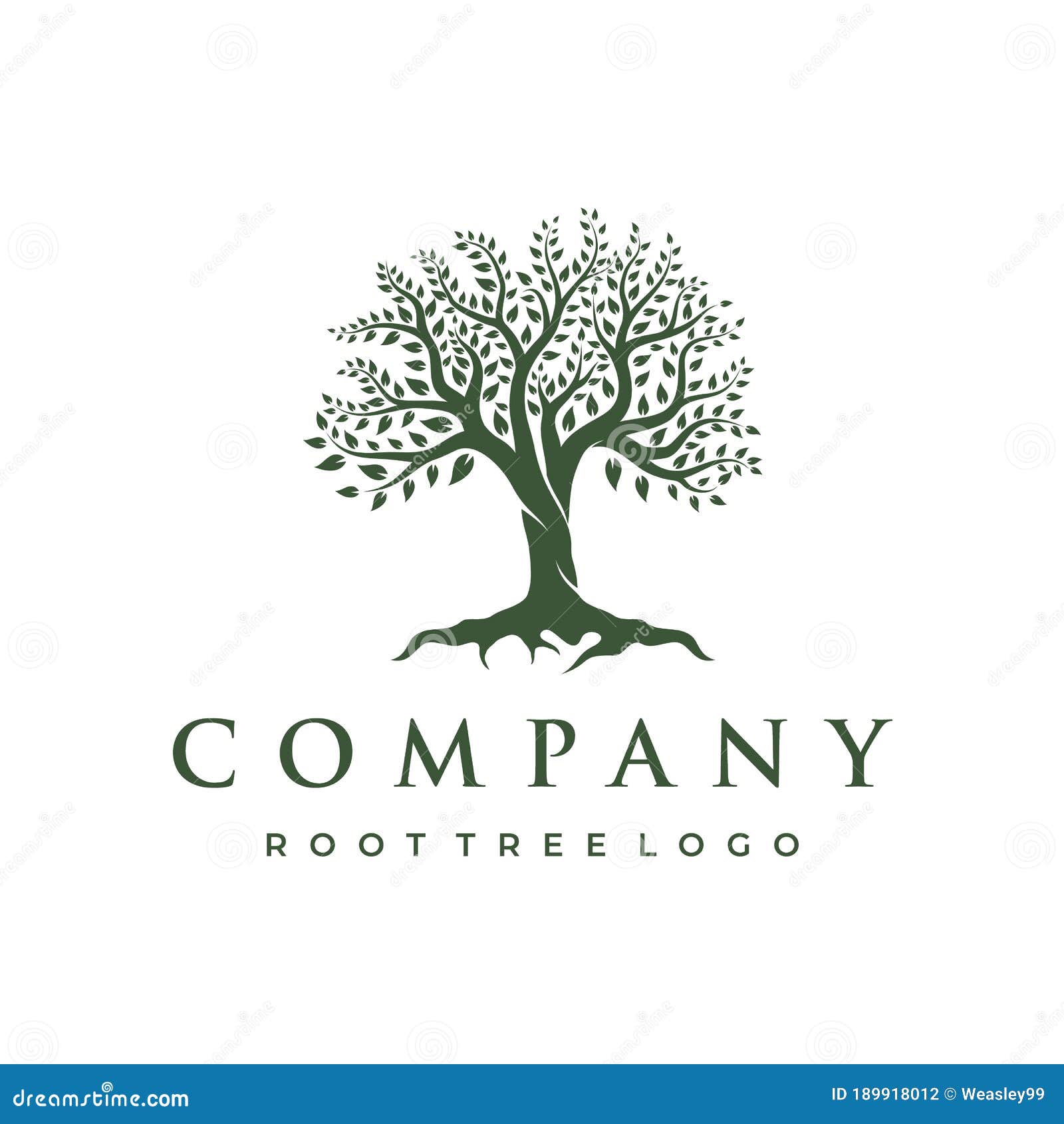 Vibrant Tree Logo Design, Tree And Root Vector. Tree Of Life Logo ...