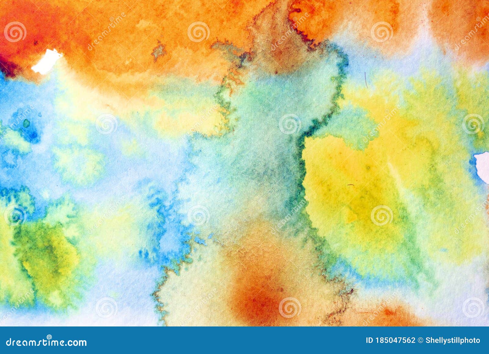 Abstract Vibrant Watercolour Splashes and Paint for Writing Over the ...