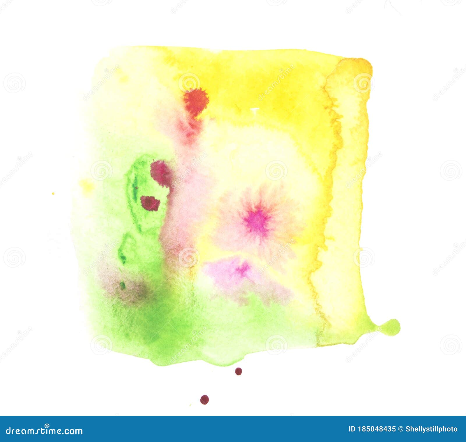 Abstract Vibrant Watercolour Splashes and Paint for Writing Over the ...