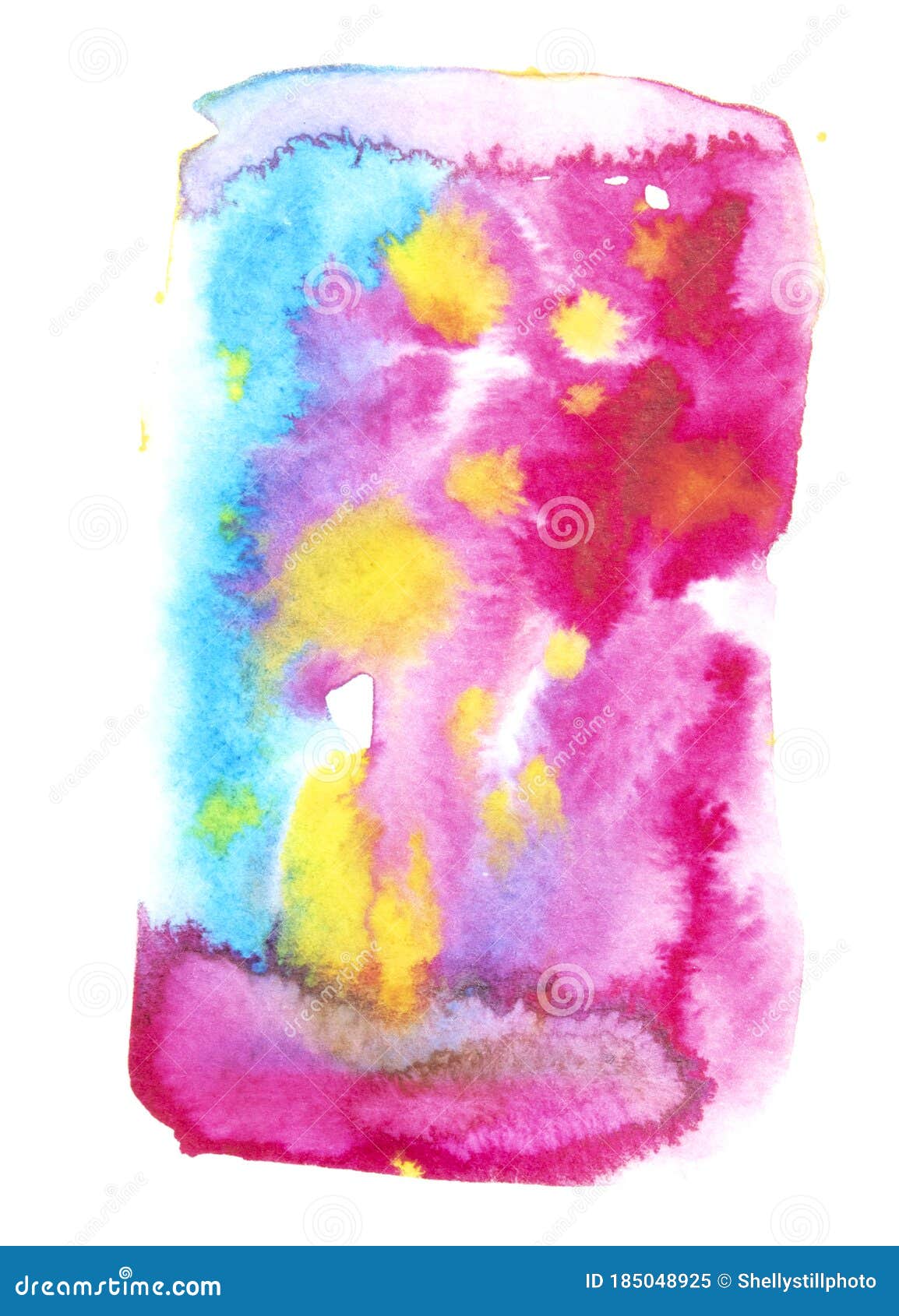 Abstract Vibrant Watercolour Splashes and Paint for Writing Over the ...