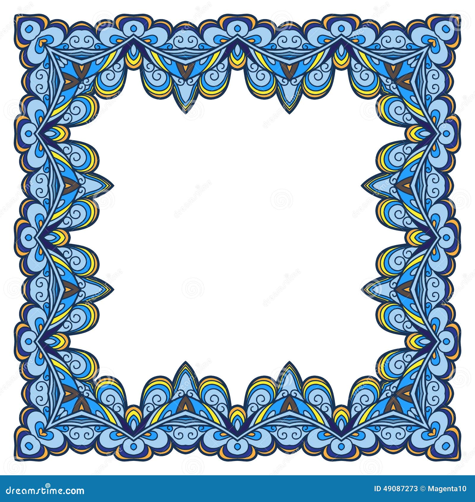 Abstract vierkant kader vector illustratie. Illustration of hoek - 49087273