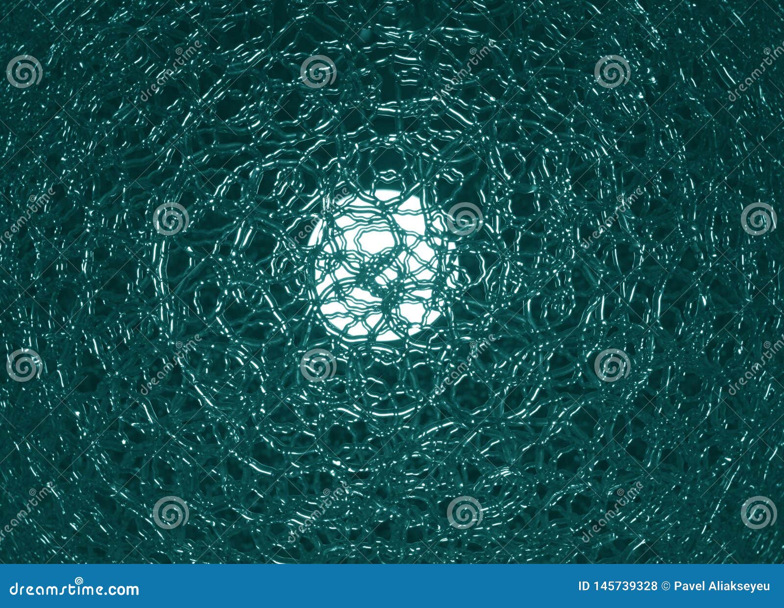 Abstract View of Electric Lamp in Cyan Tone Stock Illustration ...