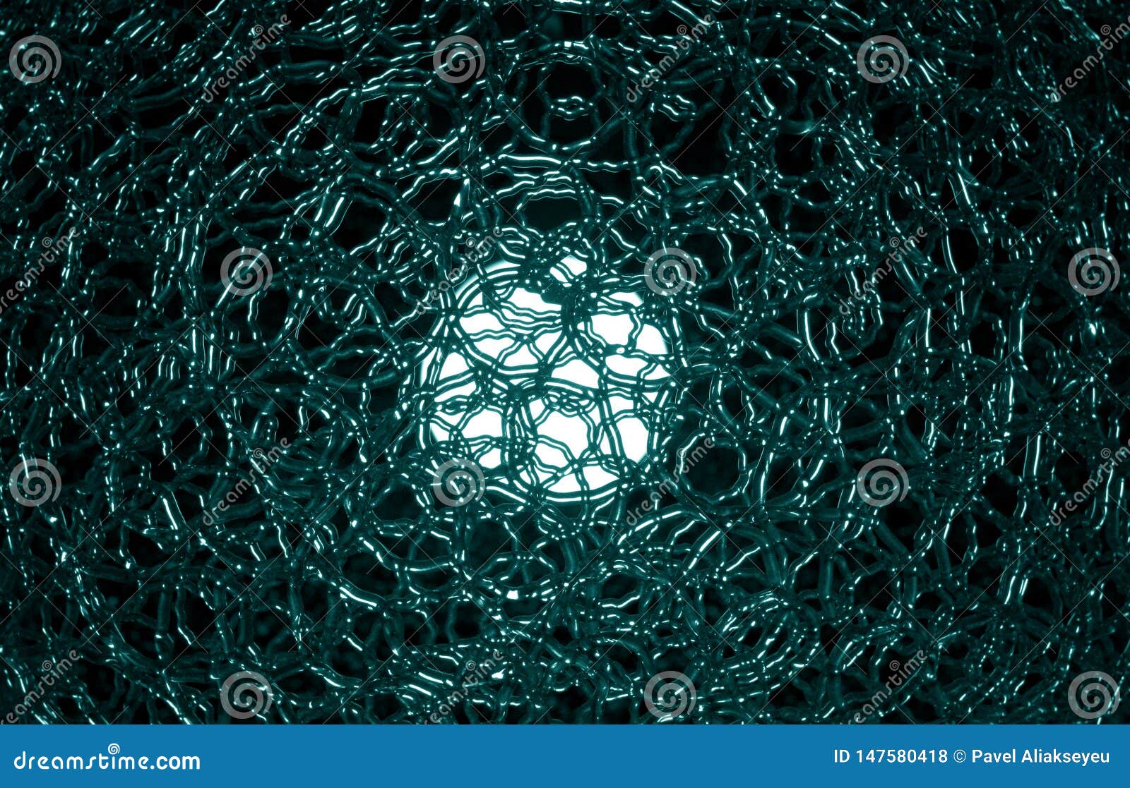 Abstract View of Electric Lamp in Cyan Tone Stock Photo - Image of cyan ...