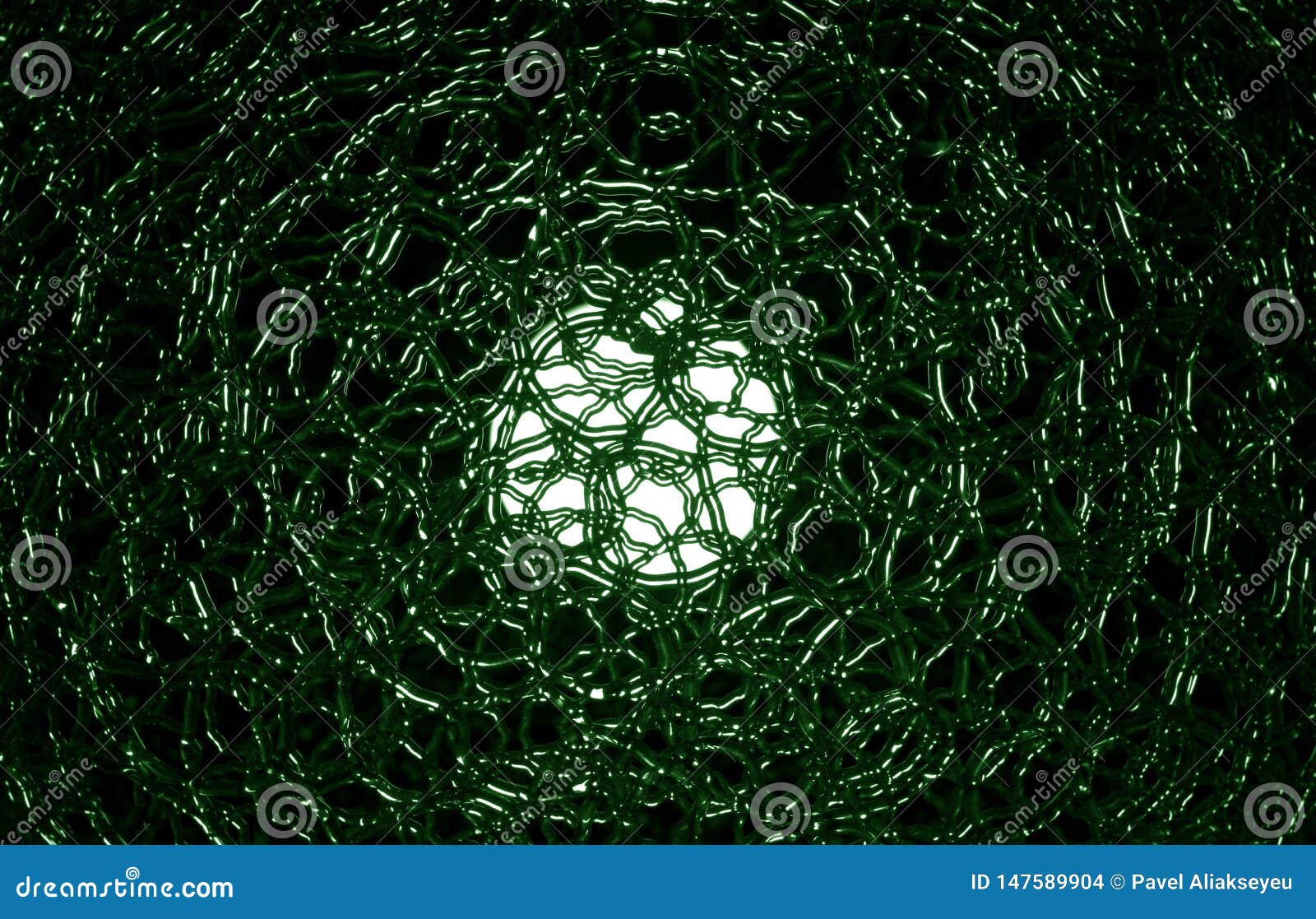 Abstract View of Electric Lamp in Green Tone Stock Photo - Image of ...