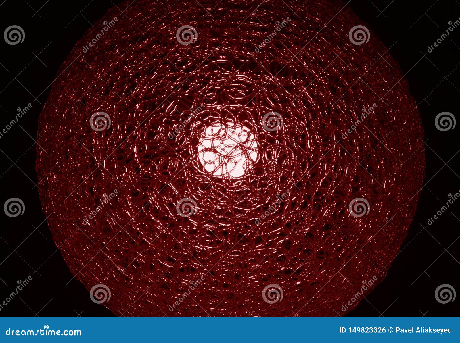 Abstract View of Electric Lamp in Red Tone Stock Photo - Image of ...