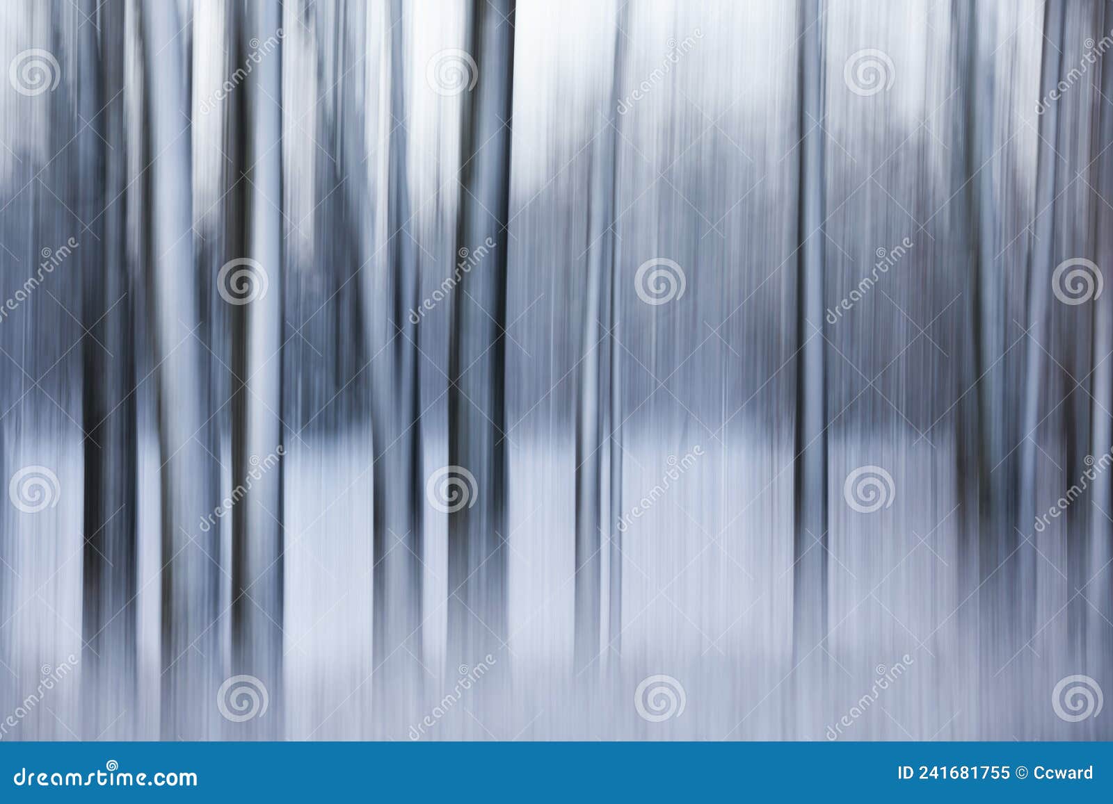 Abstract View of Forest during Snowfall Stock Illustration ...