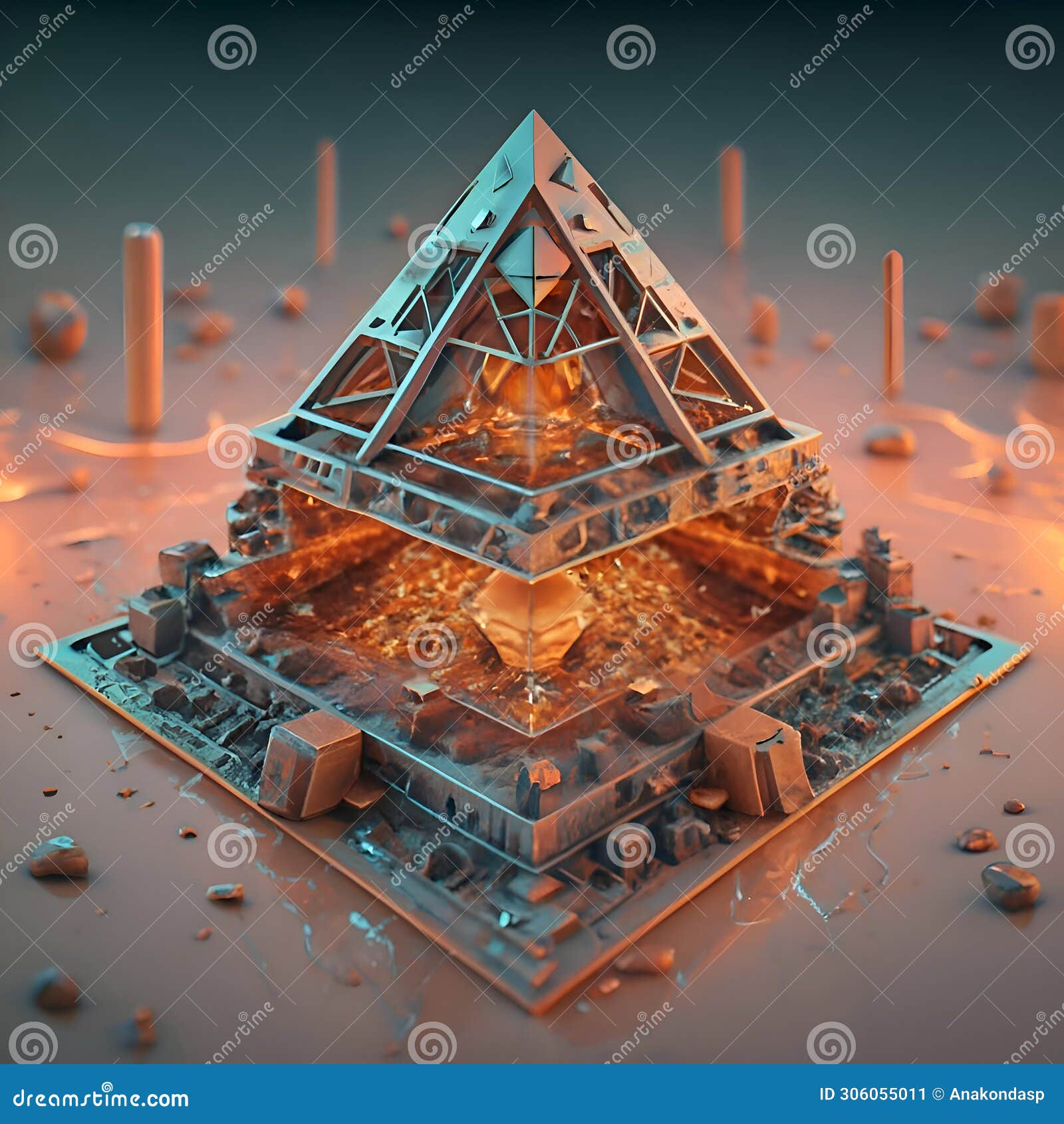 Abstract View of Four Dimension and Ether, Energy Power. Spiritual ...