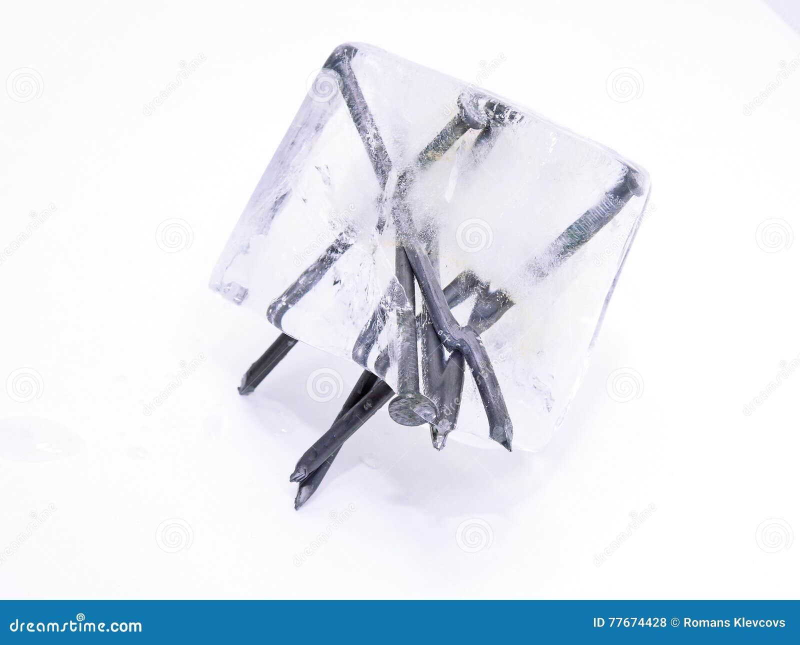 Abstract View for Frozen Building Construction. Stock Photo - Image of ...