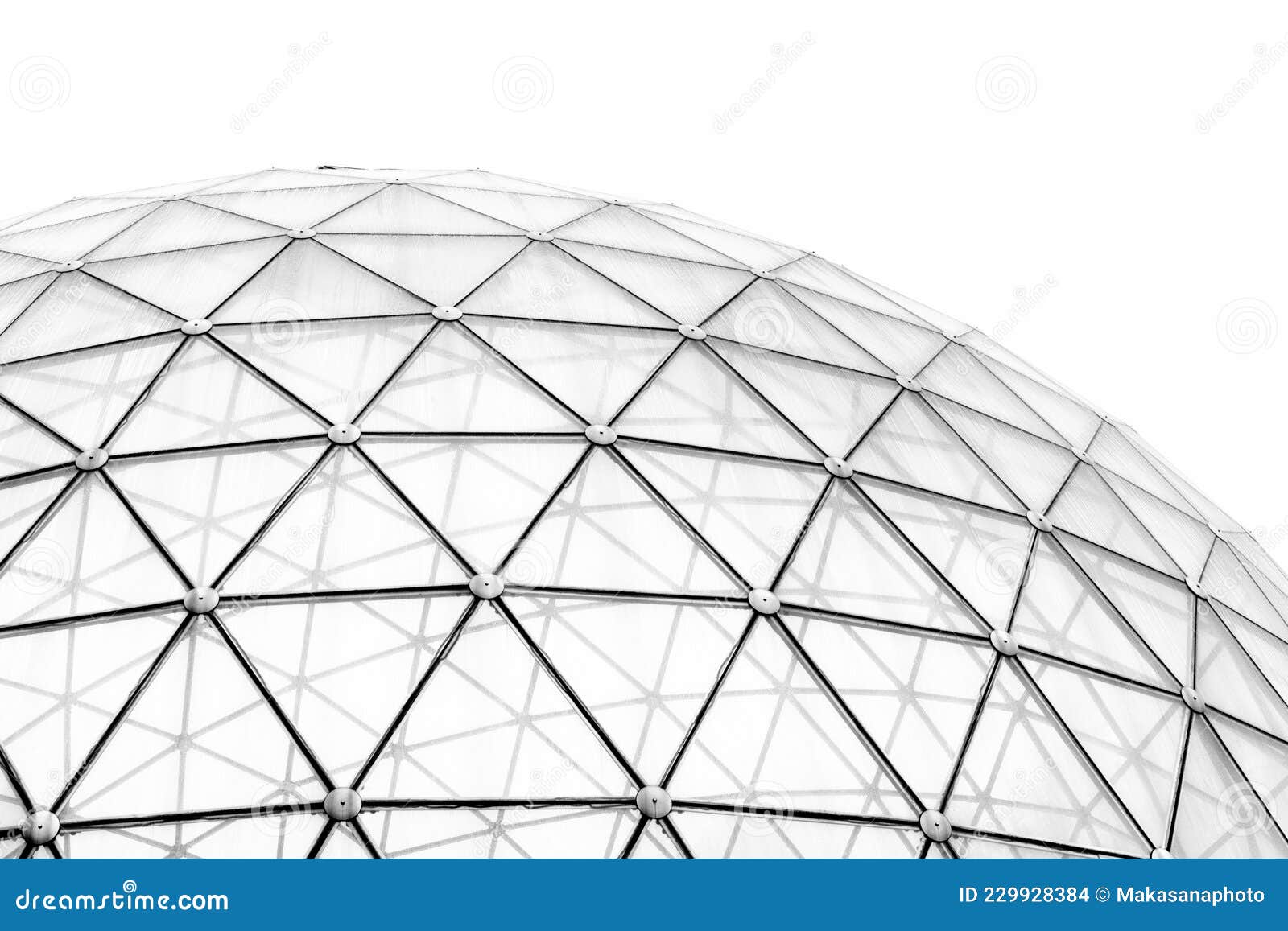 Abstract View of the Glass Dome of the Pyramid of Merkine in Lithuania ...