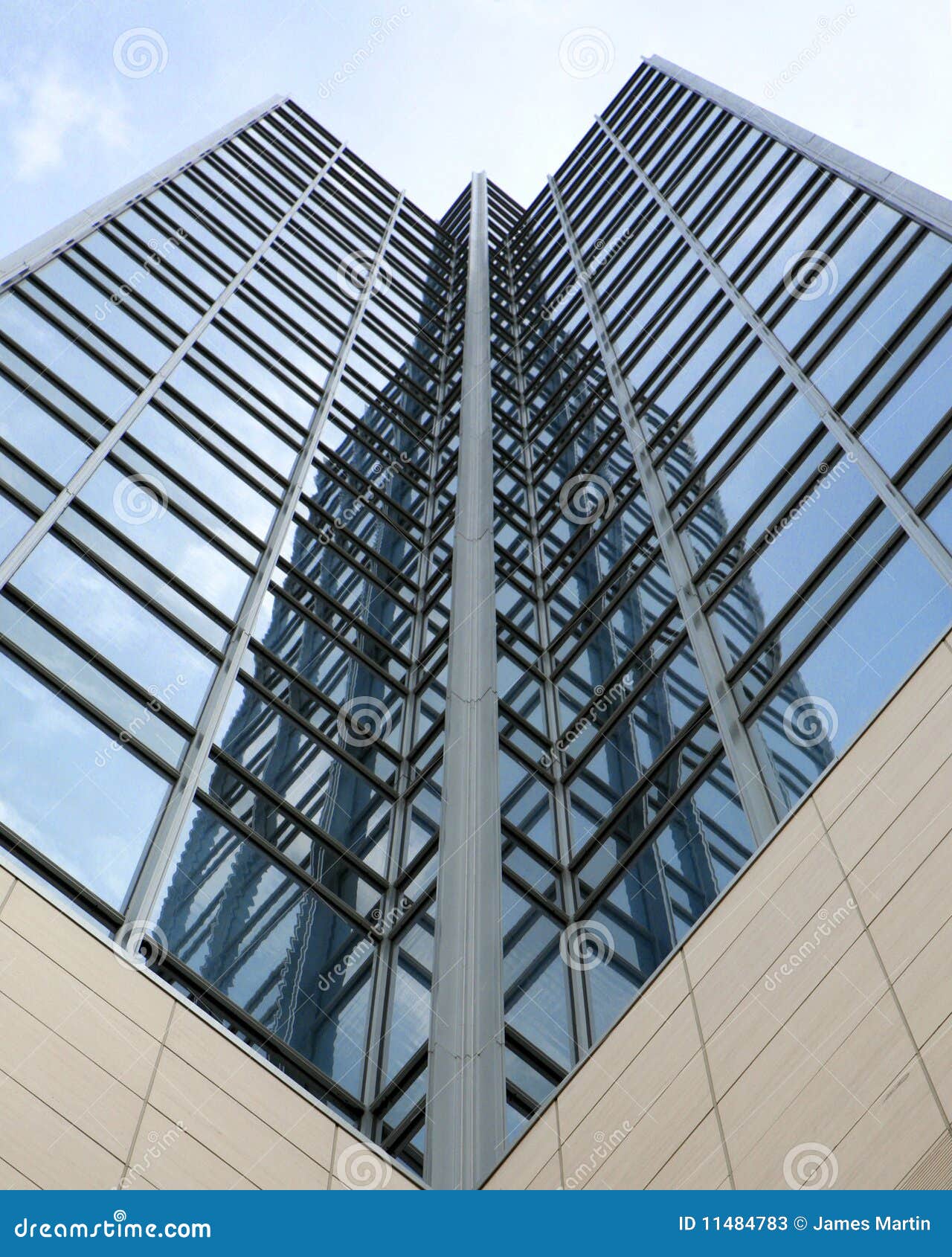 Abstract View of a High Rise Office Tower Stock Image - Image of brick ...