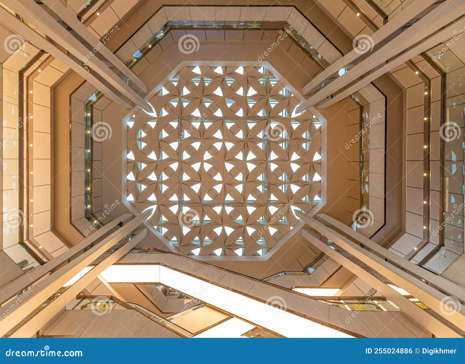 Abstract View of an Indoor Modern Building Shape Editorial Photo ...