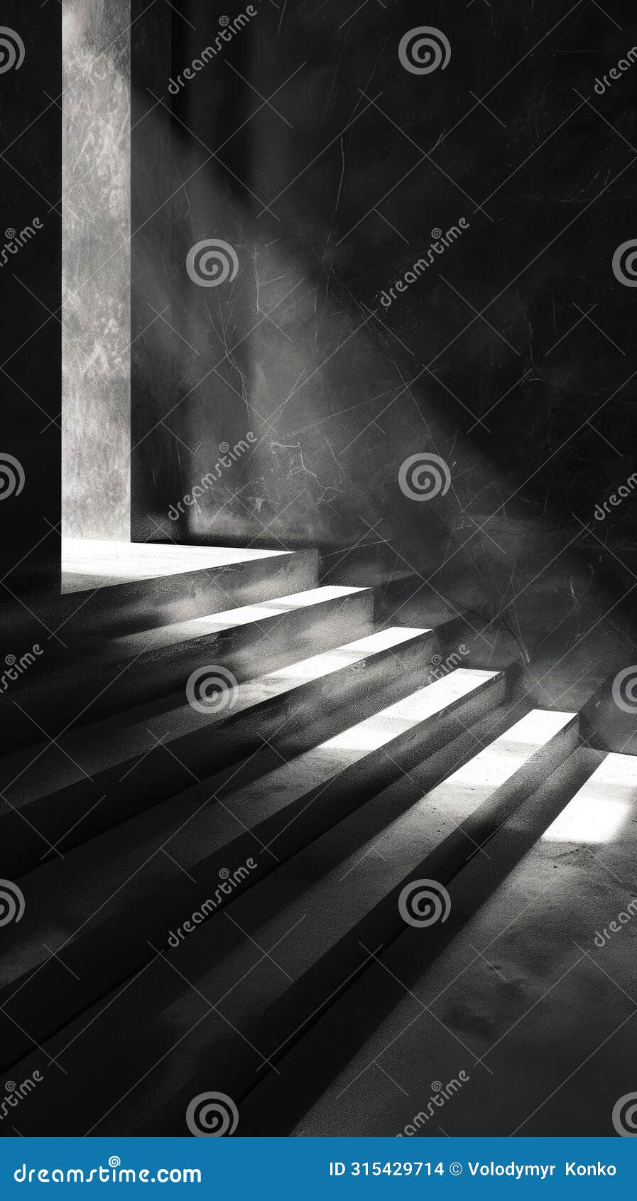 Abstract View of Light and Shadow on Staircase Stock Photo - Image of ...
