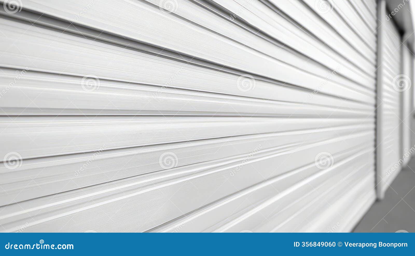 Abstract View of a Modern, Sleek, White Corrugated Metal Surface ...