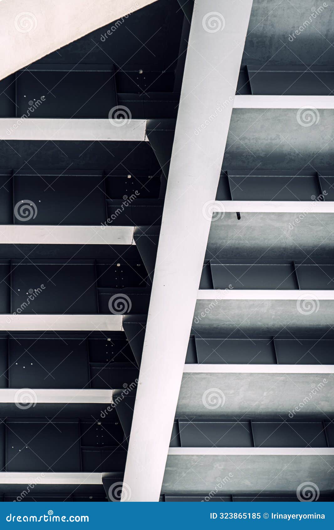 Abstract View of Modern Steel Structure Stock Image - Image of modern ...