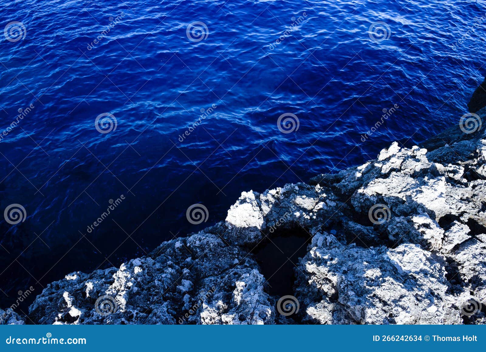 Abstract View of Ocean Water Over a Cliff Stock Photo - Image of ...