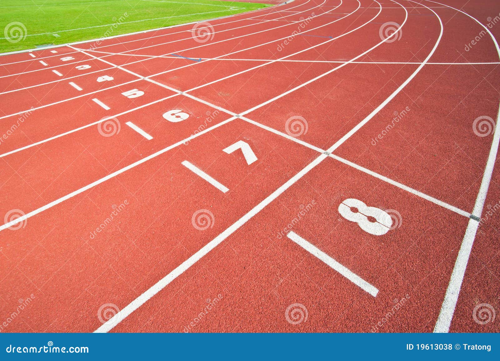 Abstract View of Running Track Stock Photo - Image of compete, paint ...
