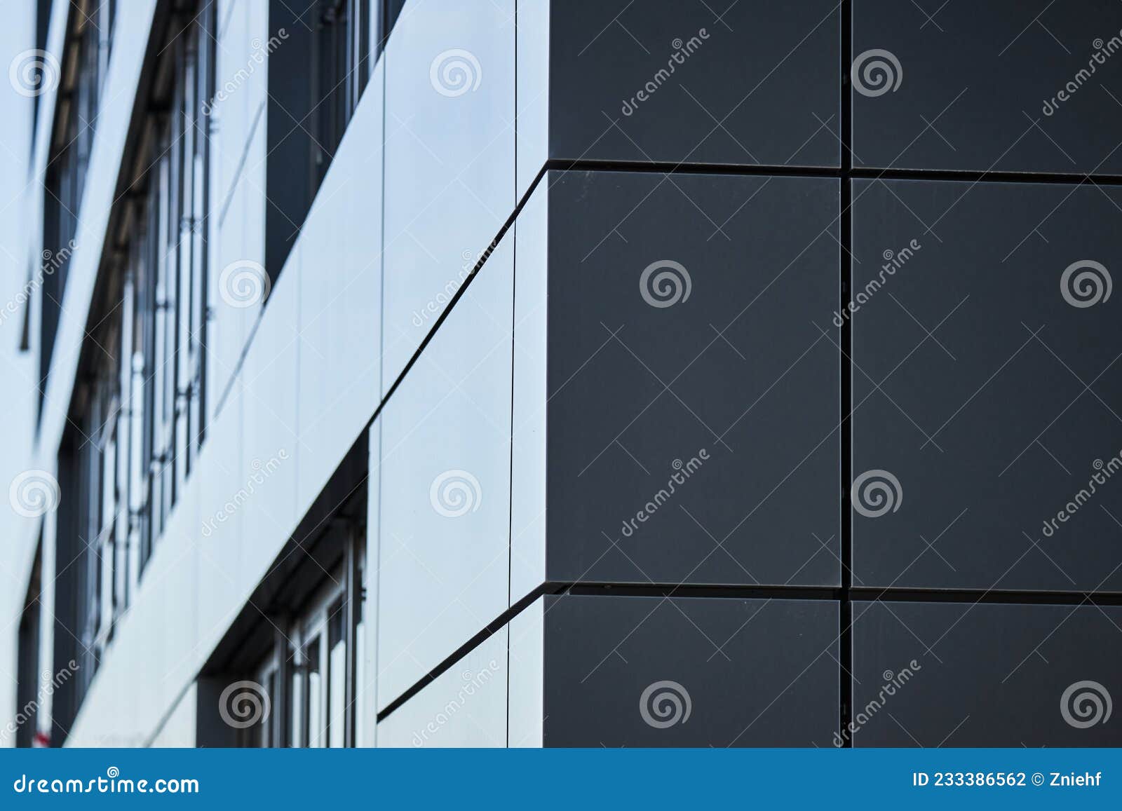Abstract View of Sharp Edge of Modern Building in Sharp Rectangular ...