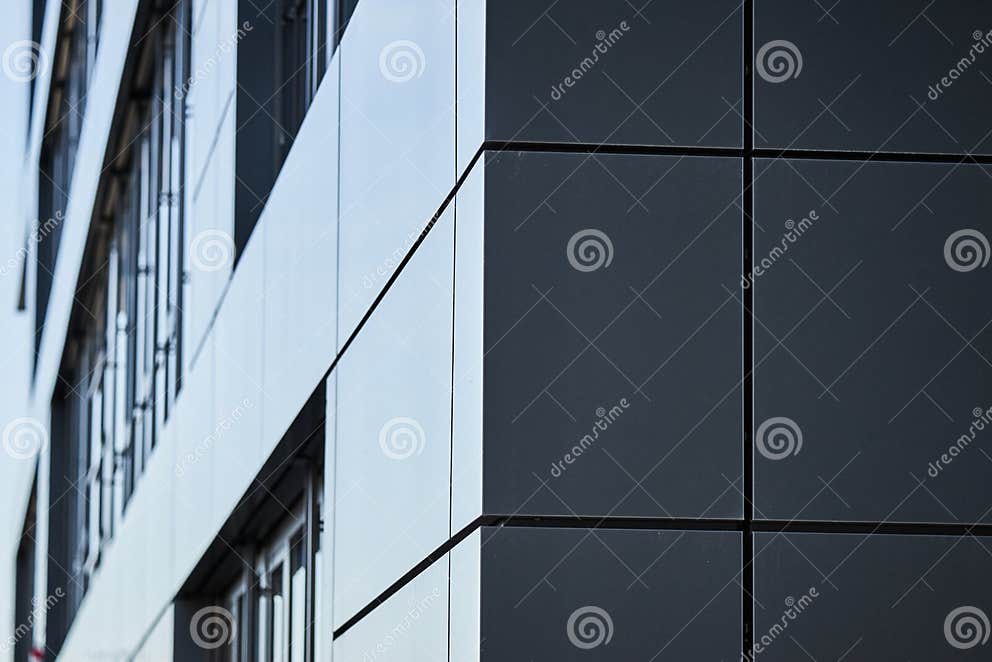Abstract View of Sharp Edge of Modern Building in Sharp Rectangular ...