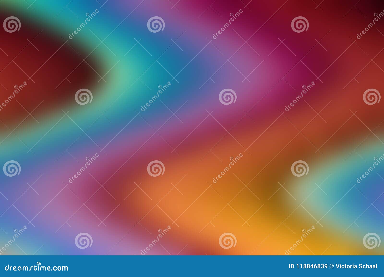Smooth And Blurry Rainbow Gradient Mesh Drawing. Vector Illustration ...