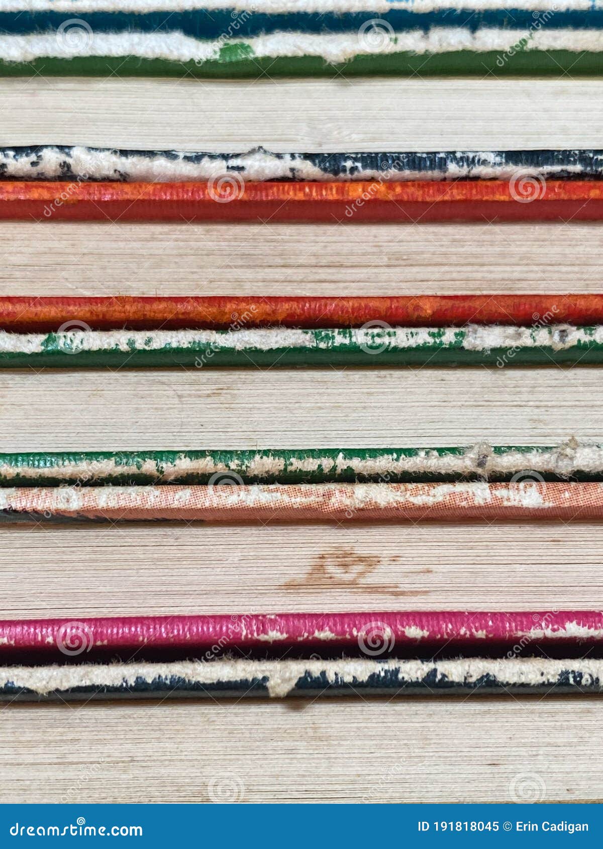 Stack of Colorful Old Books Stock Image - Image of details, wallpaper ...