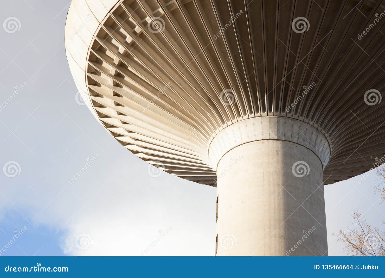Abstract View of Water Tower Stock Photo - Image of storage, concrete ...