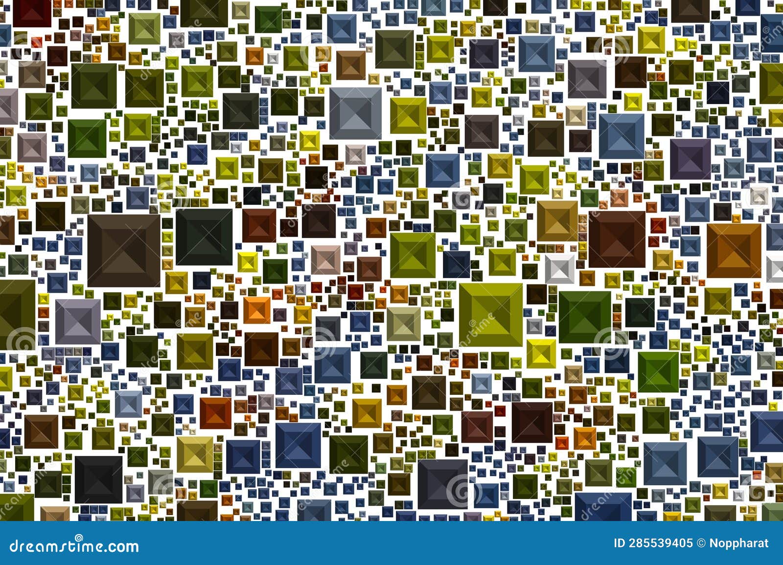 Abstract Vignette Square Color on White Background Stock Illustration ...