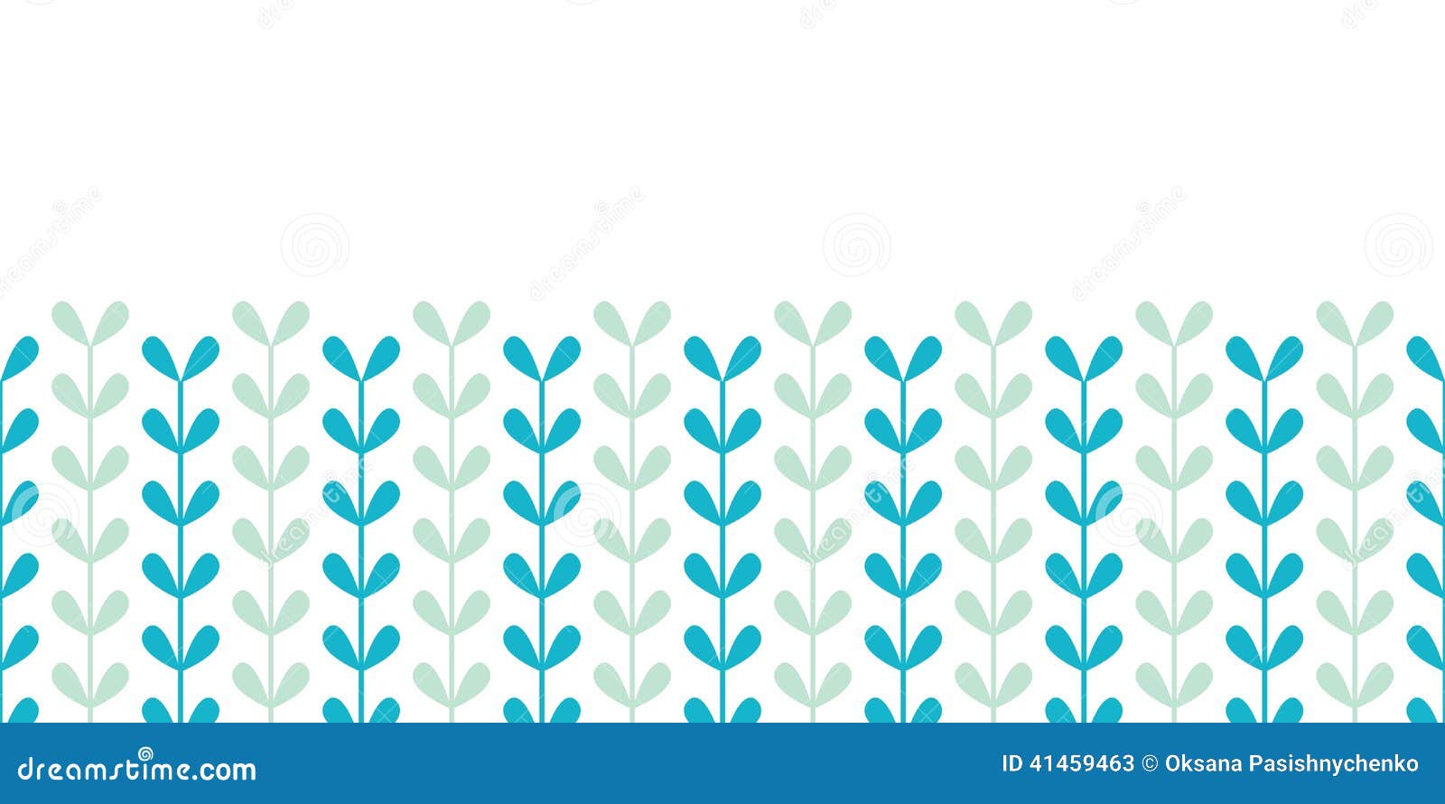 Abstract Vines Leaves Horizontal Seamless Pattern Cartoon Vector ...