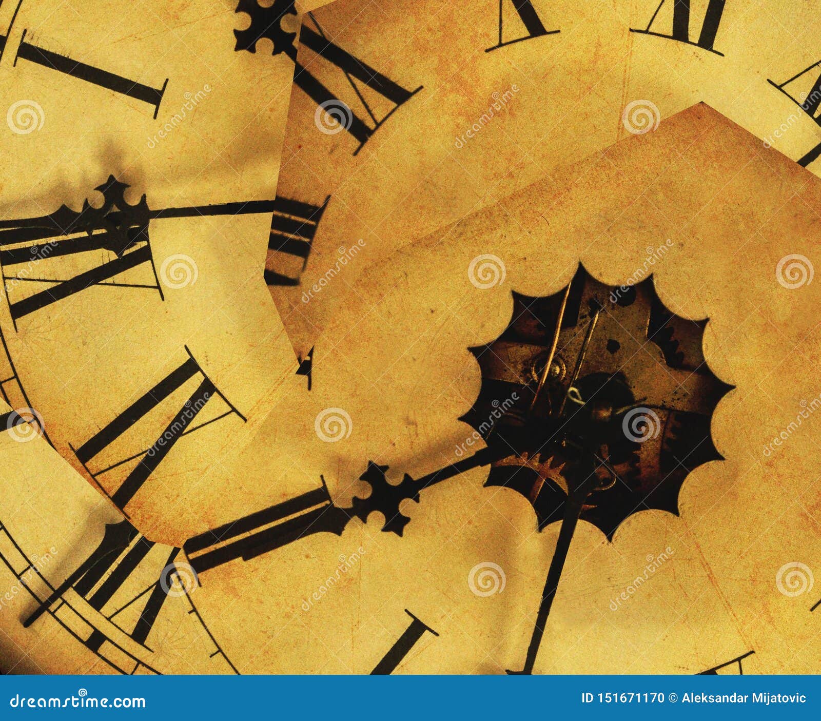 Abstract Vintage Clock Background Stock Photo - Image of foreground ...