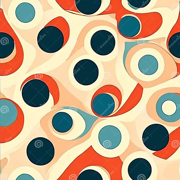 Abstract Vintage Pattern Retro Inspired Pattern Design Featurin Stock ...