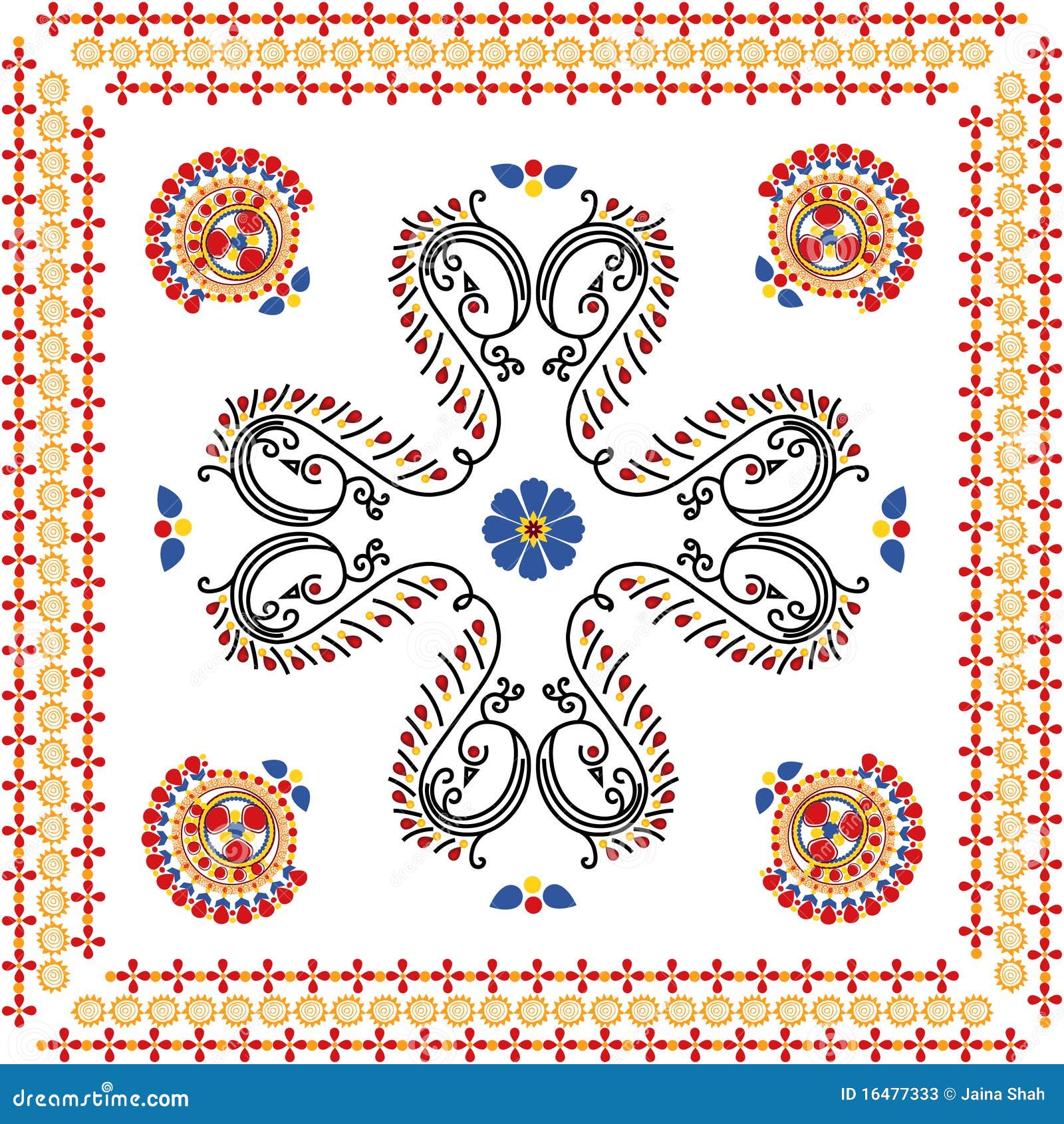 Abstract Rangoli Design Stock Illustrations – 5,865 Abstract Rangoli ...
