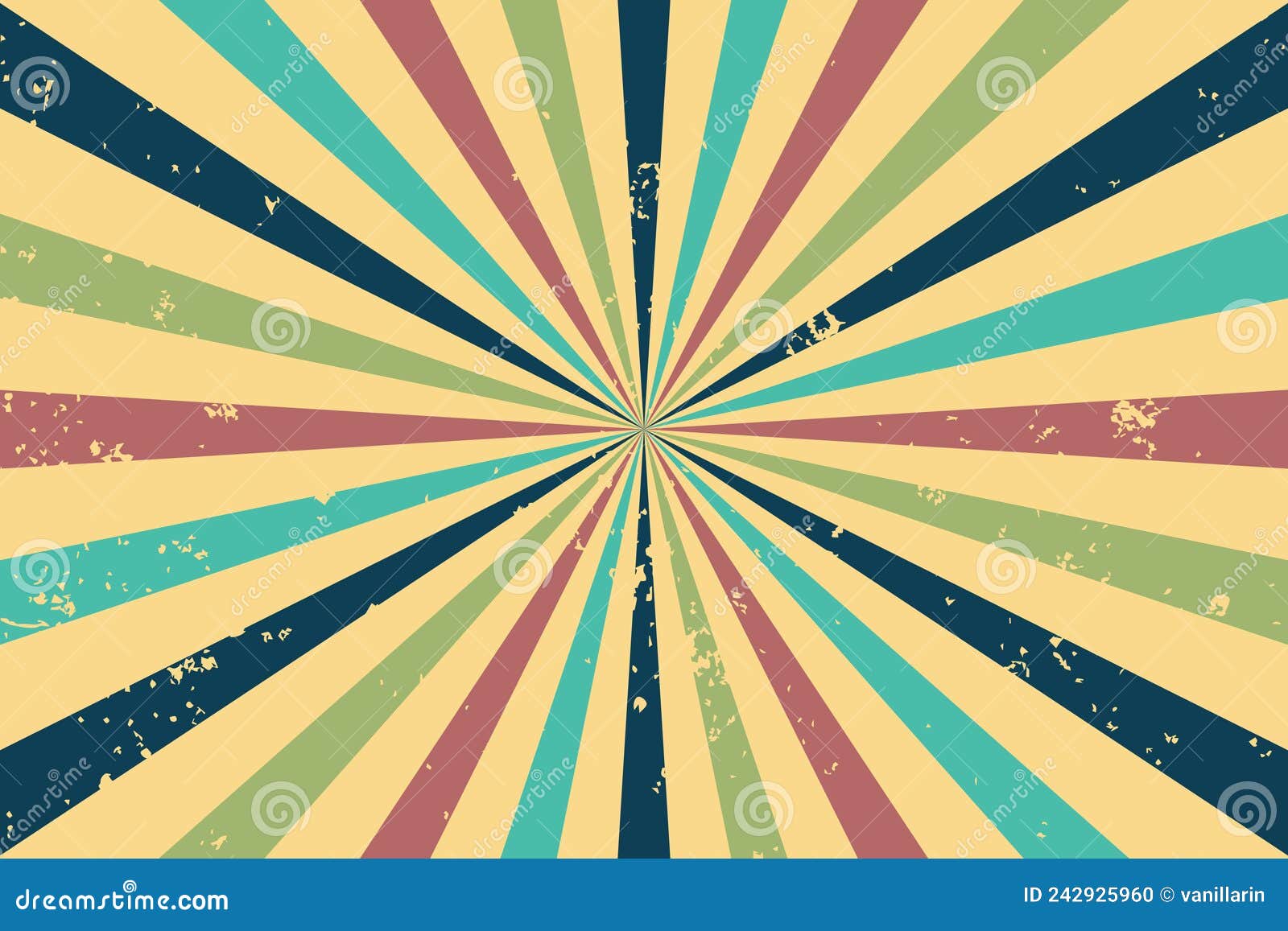 Abstract Vintage Retro Sunburst Background Stock Vector - Illustration ...