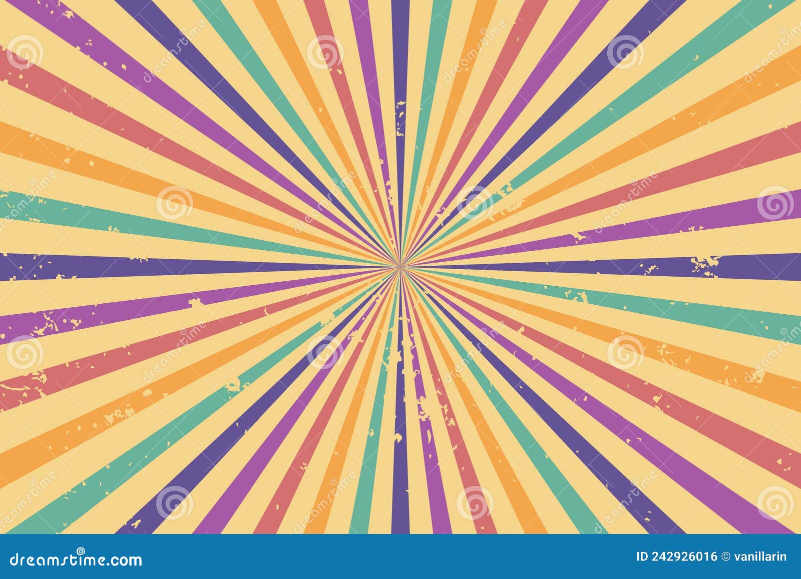 Abstract Vintage Retro Sunburst Background Stock Vector - Illustration ...