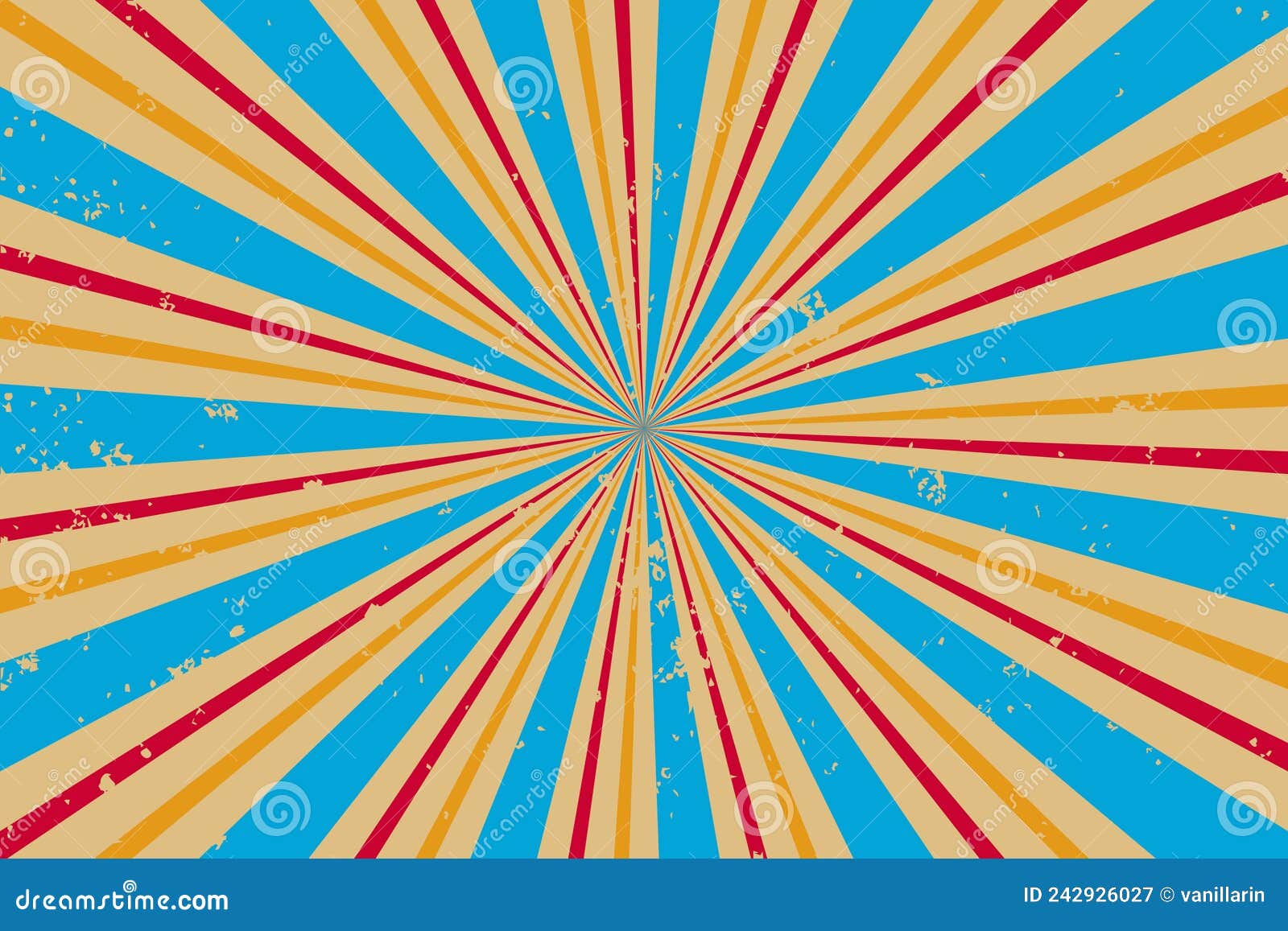 Abstract Vintage Retro Sunburst Background Stock Vector - Illustration ...