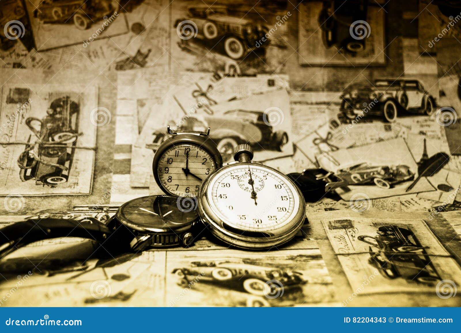 Abstract Vintage Time Conceptual Stock Image - Image of dirty, hand ...