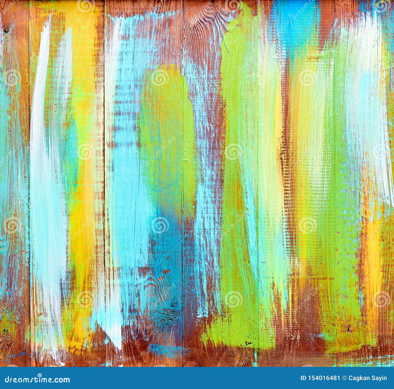 Abstract Vintage Wooden Texture Background with Multicolored Paint ...